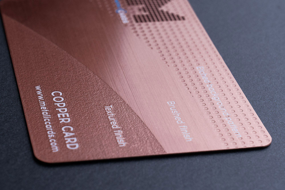 Rose gold metal business cards - MetalicCards
