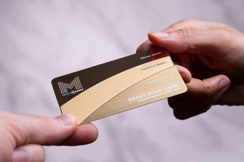 Brass Business Cards - MetalicCards