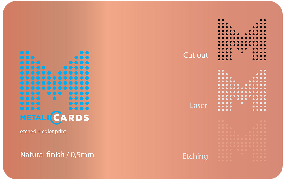 Rose Gold - MetalicCards